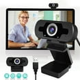 TSV 1080P Webcam with Mic, Streaming Computer Web Camera, Full HD USB ...