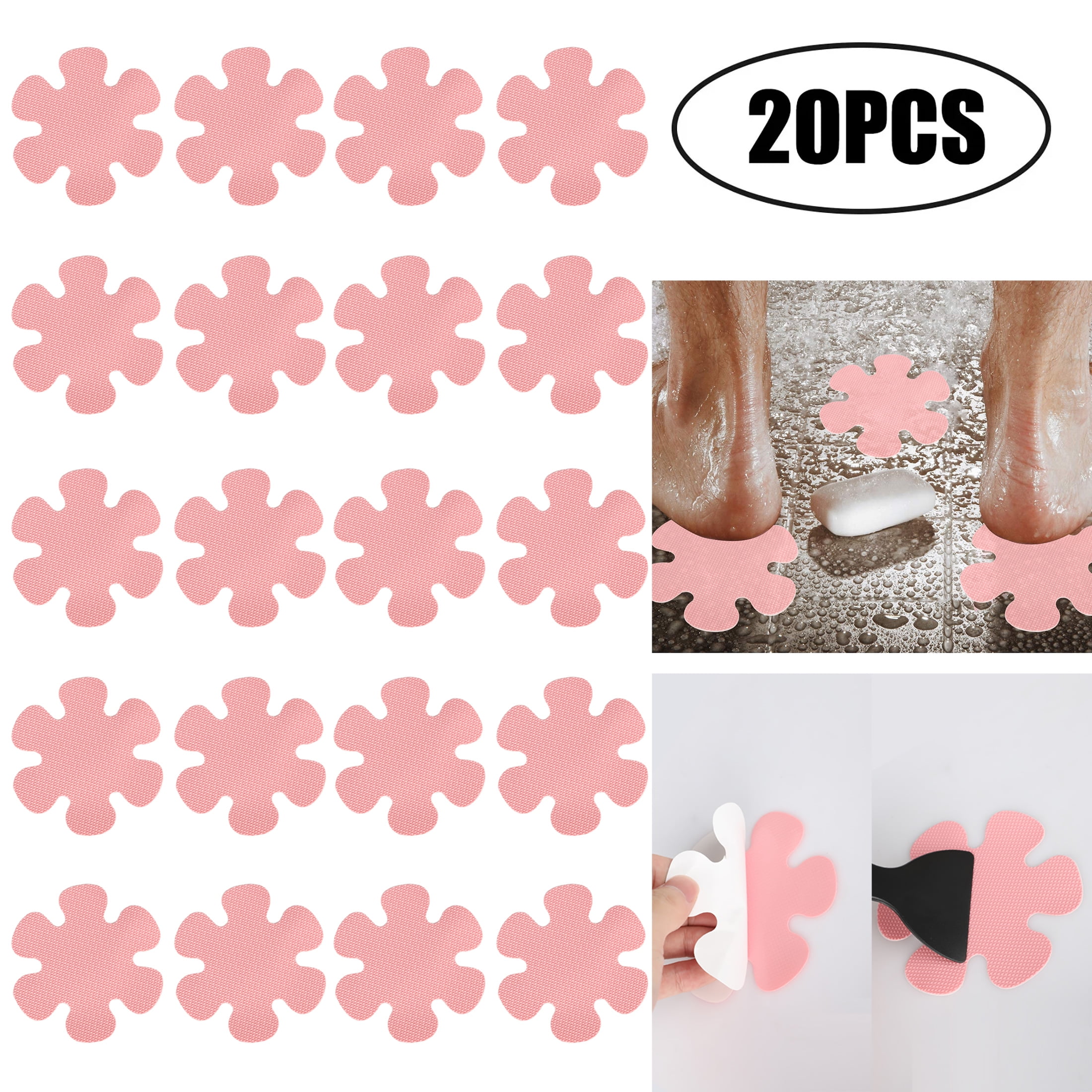 TSV Non-Slip Bathtub Stickers, 60/40/20pcs, Safety Treads, Adhesive ...