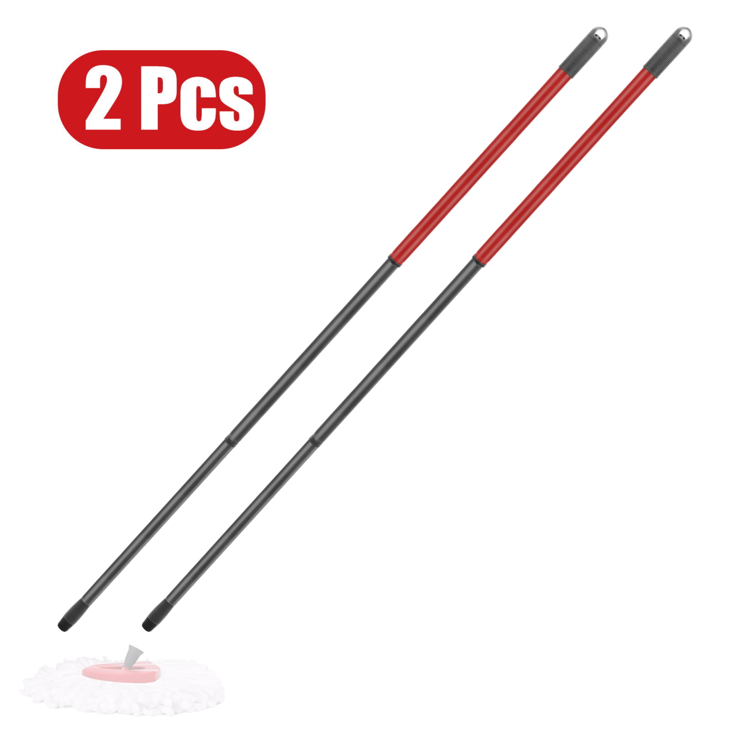 TSV 2Pcs Replacement Mop Handle Fit for EasyWring Mop, 3 Section ...