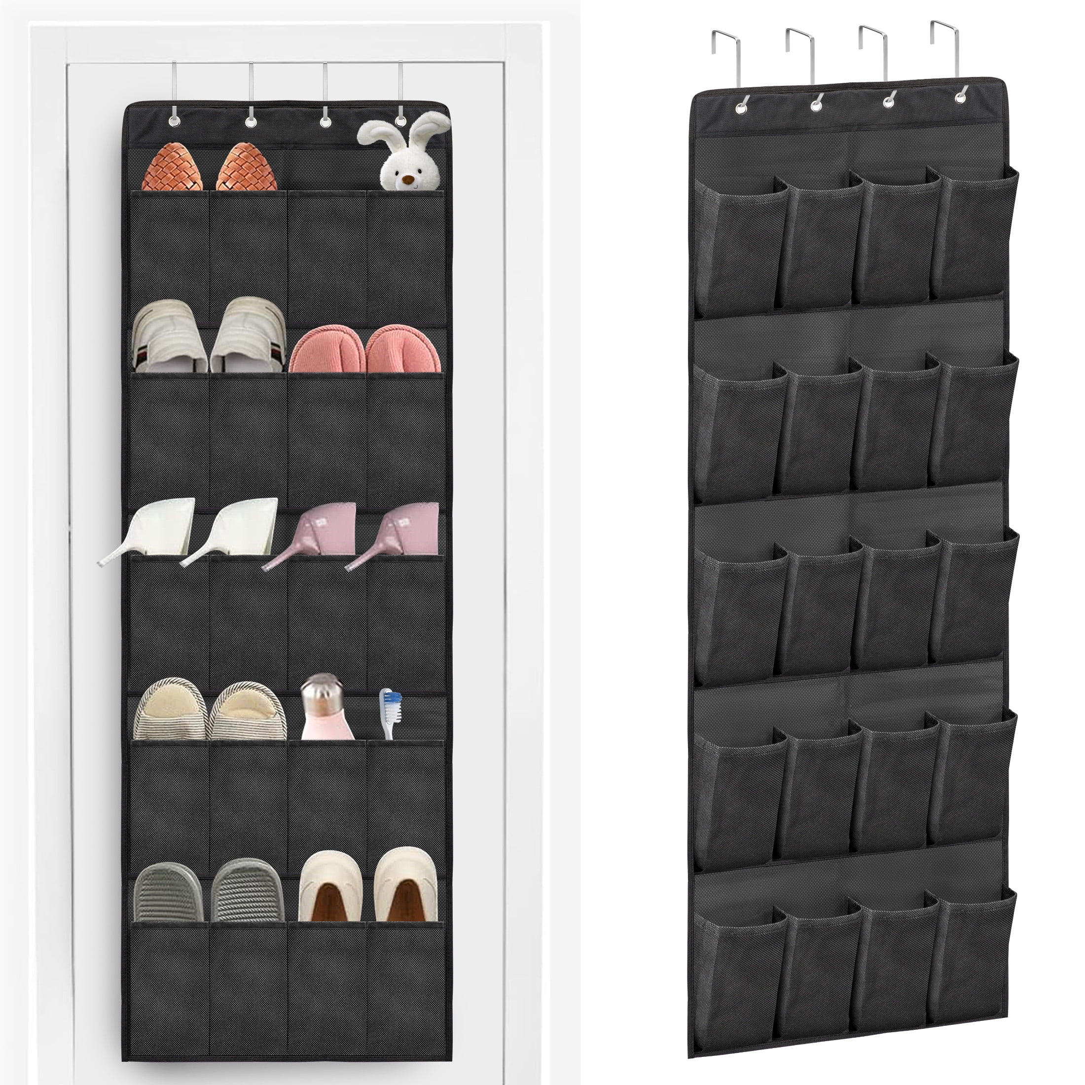 Over the Door Shoe Organizer, TSV 20 Pockets Hanging Shoes Rack, Non ...