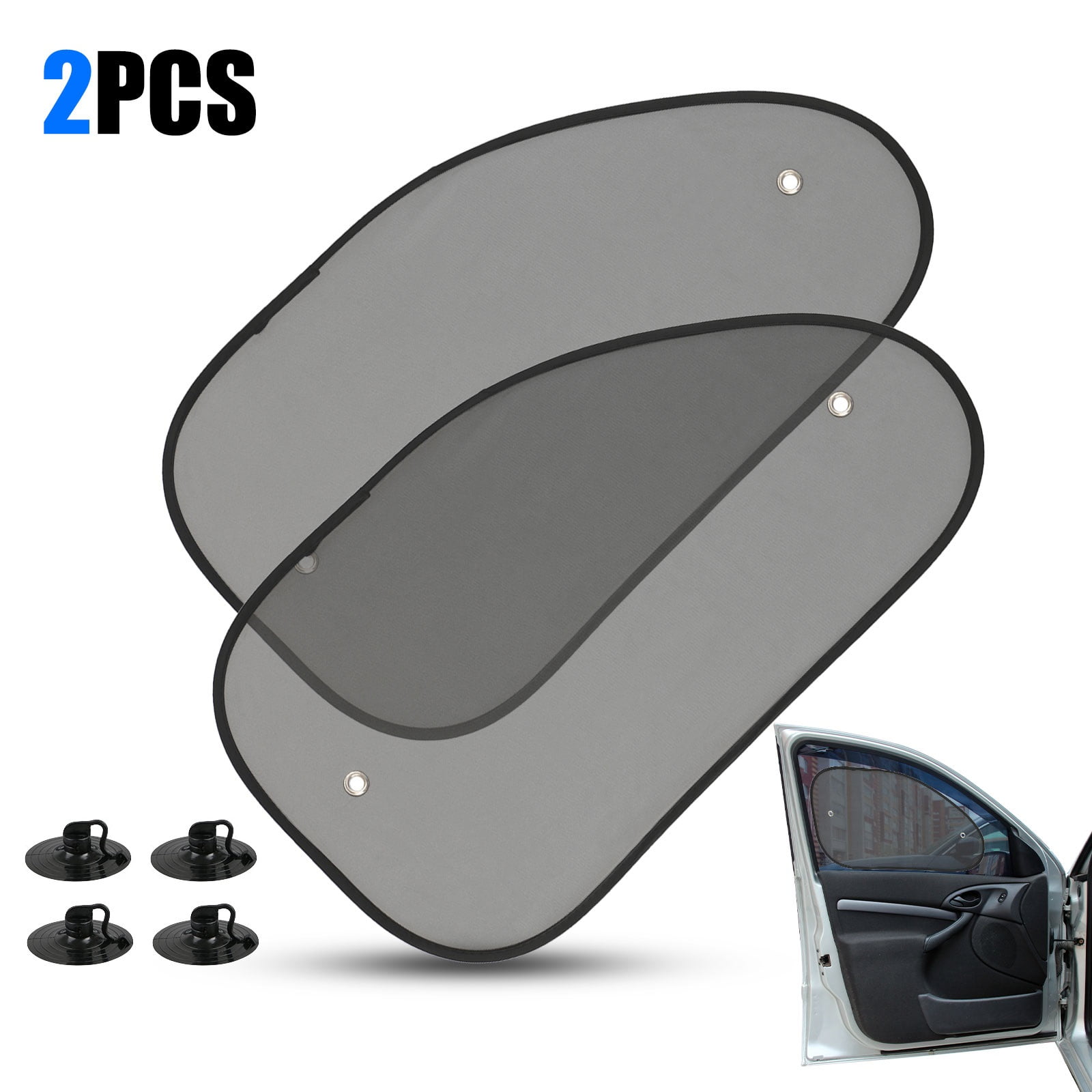 TSV 2pcs Car Rear Side Window Sun Visor, Car Front Window Shade, Car ...