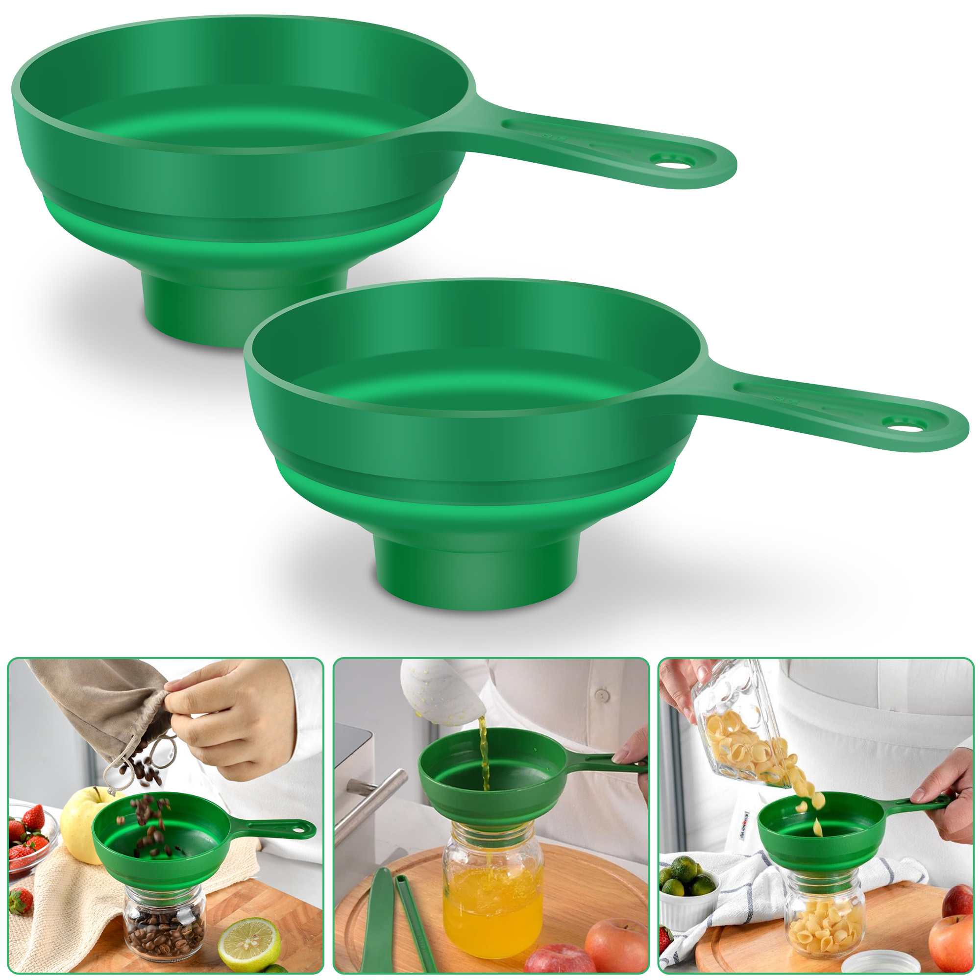 VKP Brands Home Canning Funnel - Fits Wide or Regular Mouth Jars ...