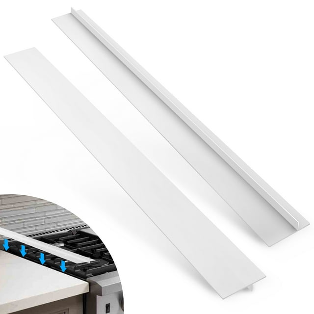 TSV 2pcs Stove Gap Covers, 25" Silicone Gap Fillers for Sealing Kitchen ...