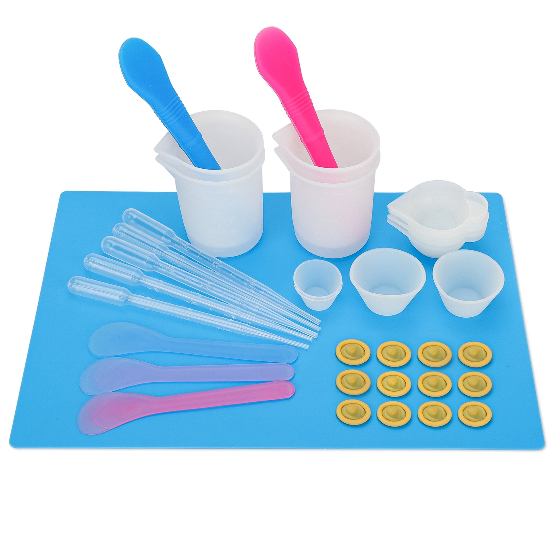 TSV 36pcs Silicone Resin Measuring Cups Tool Kit for Epoxy Resin Molds ...
