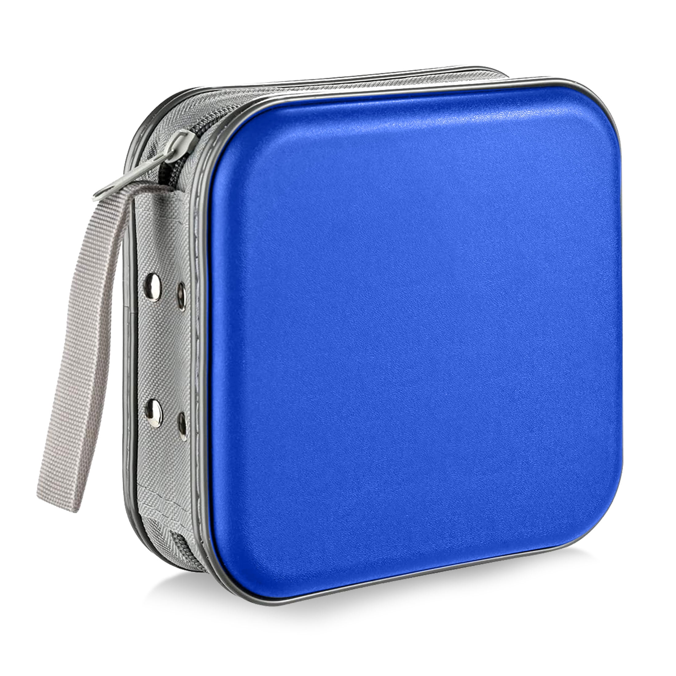 TSV 40 Disc CD DVD Storage Holder, Hard Plastic Zippered Case, Compact ...