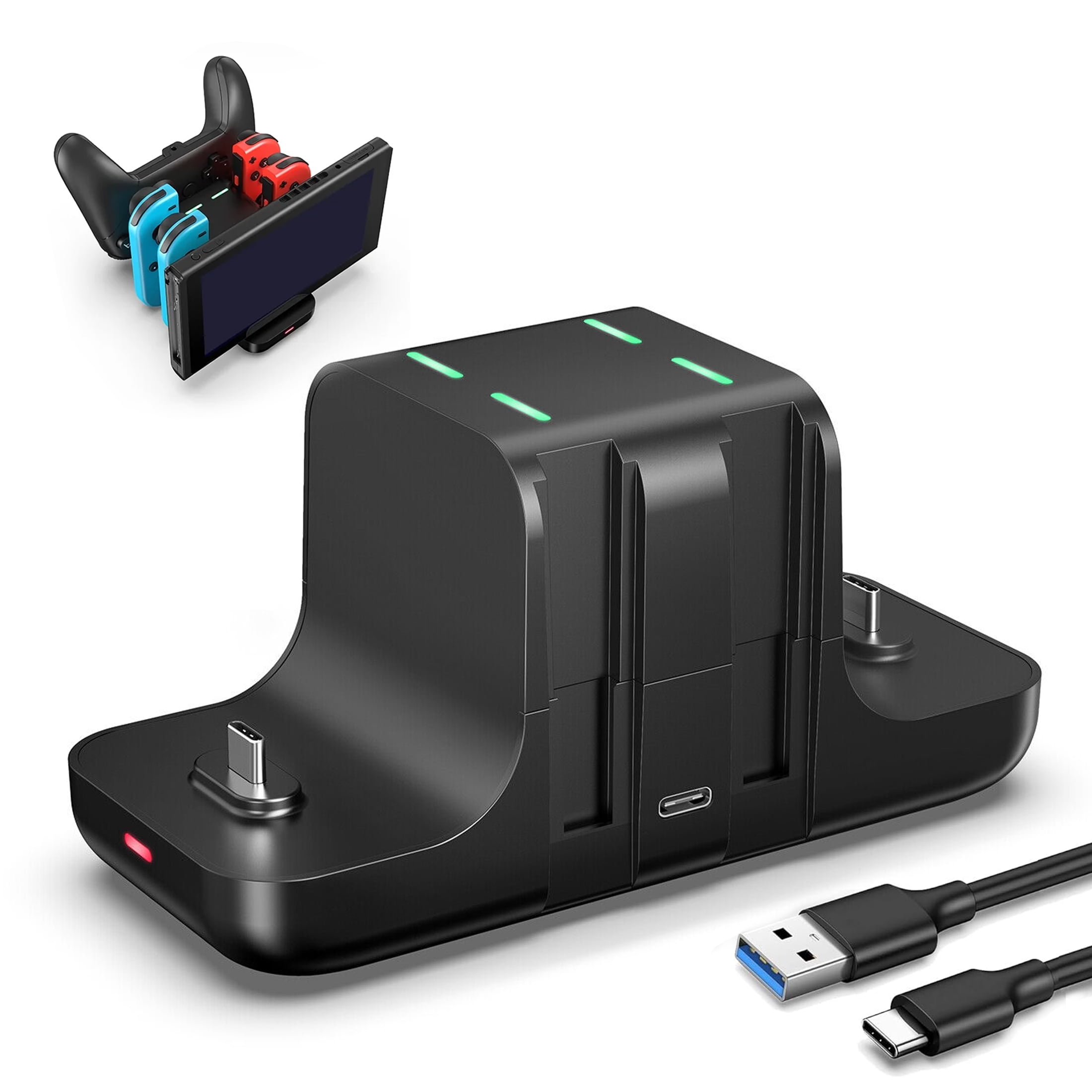 TSV 6-in-1 Fast Charging Station Fit for Switch & OLED Model & Lite ...