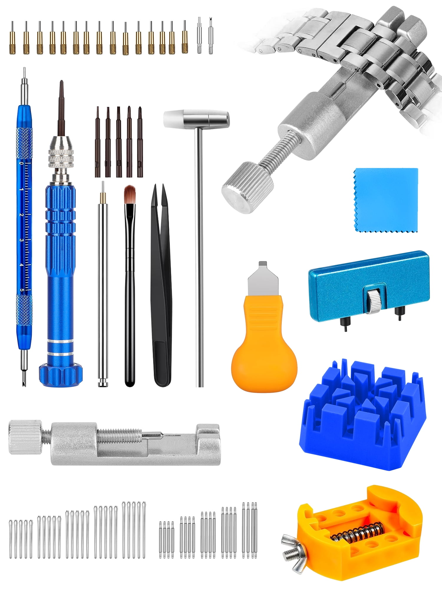 TSV 74pcs Watch Band Repair Kit, Link Remover Spring Bar Case Opener ...