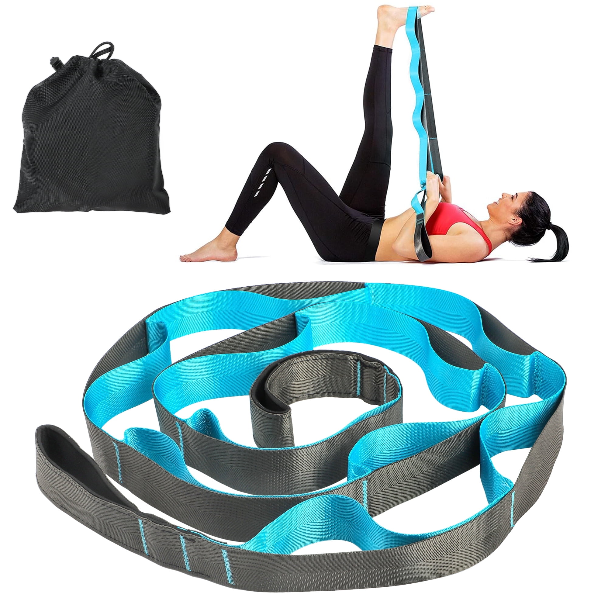 Black Mountain Products Yoga Exercise Strap for Stretching and ...