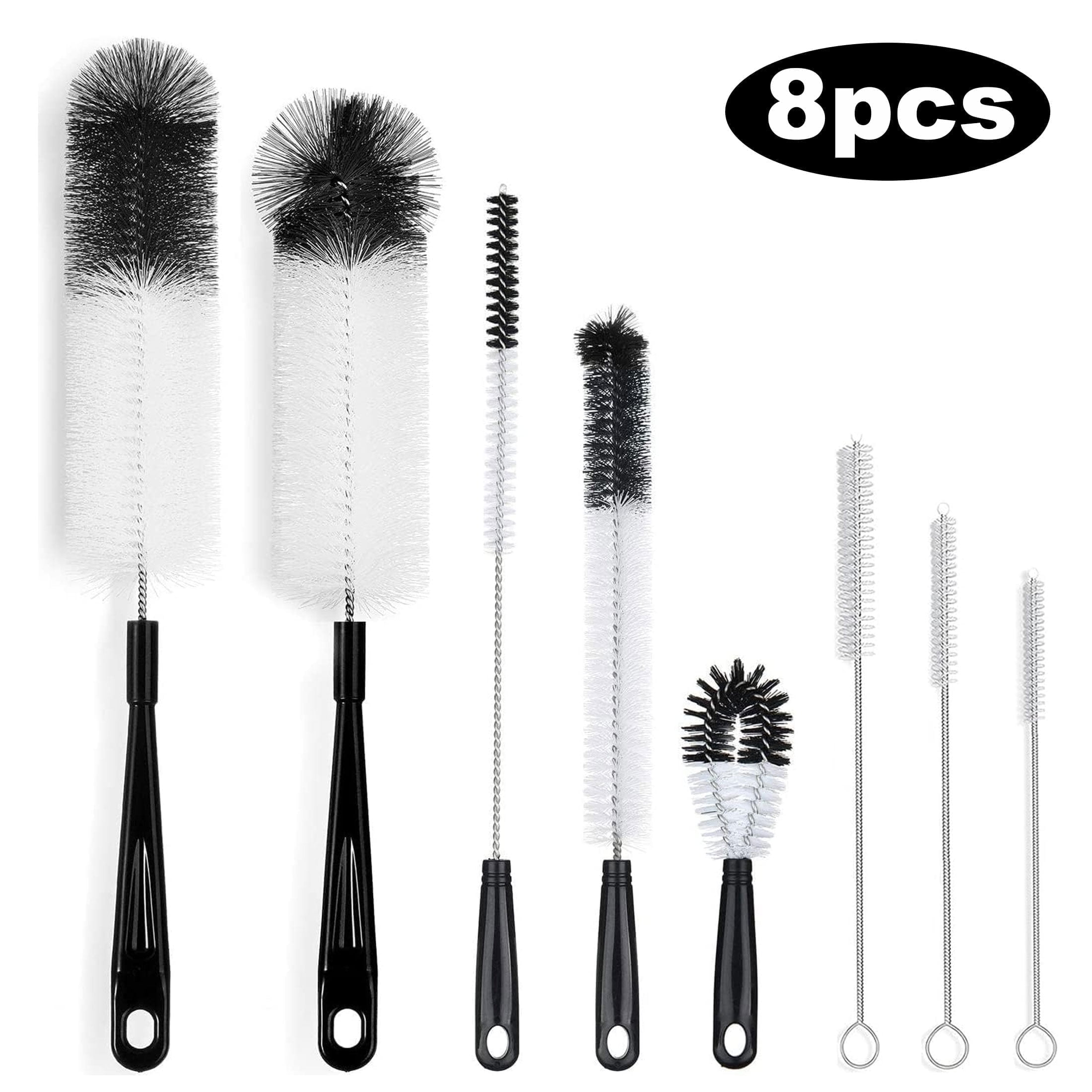 TSV 8pcs Bottle Cleaning Brush Set, Long Handle Bottle Cleaner for ...