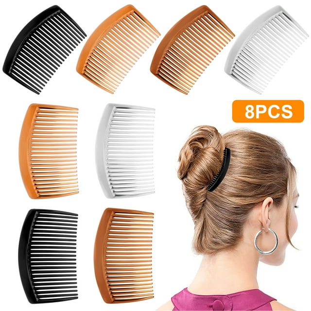 TSV 8pcs Hair Side Combs, 23 Teeth French Twist Comb Hair Clips for ...