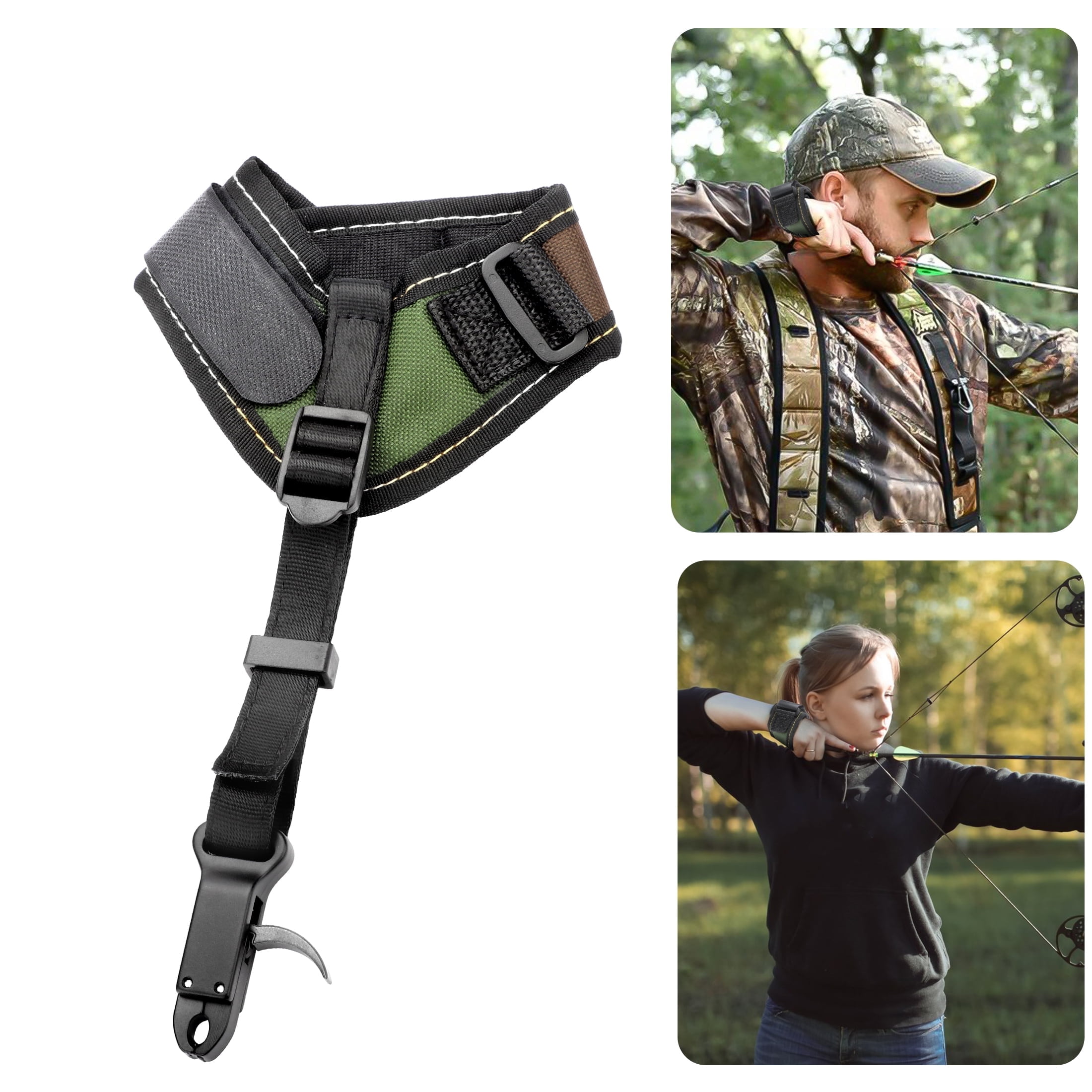 TSV Adjustable Archery Caliper Release Trigger, Hunting Shooting ...