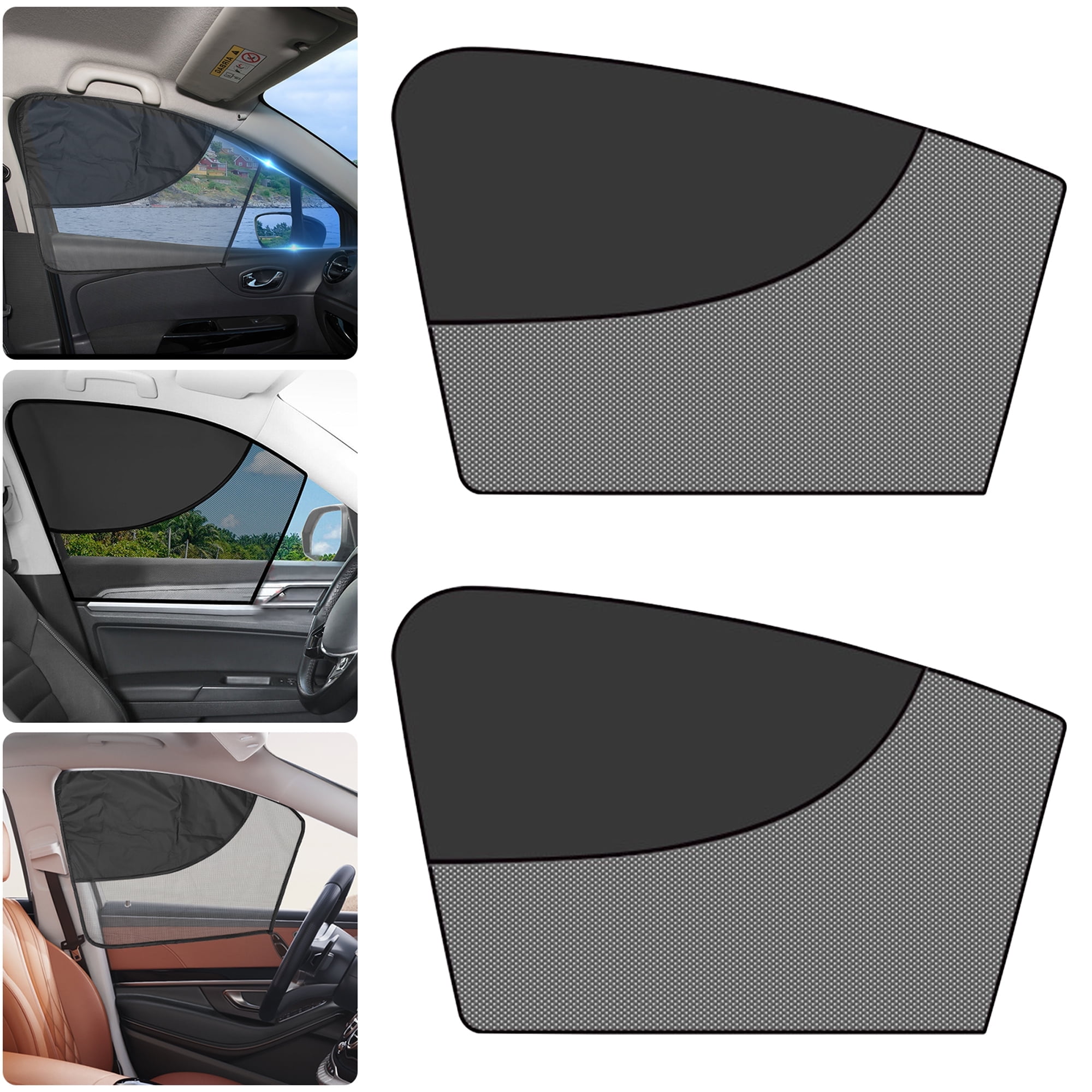 TSV Car Side Window Shade, Magnetic Front Window Sunshade, Glare and UV ...