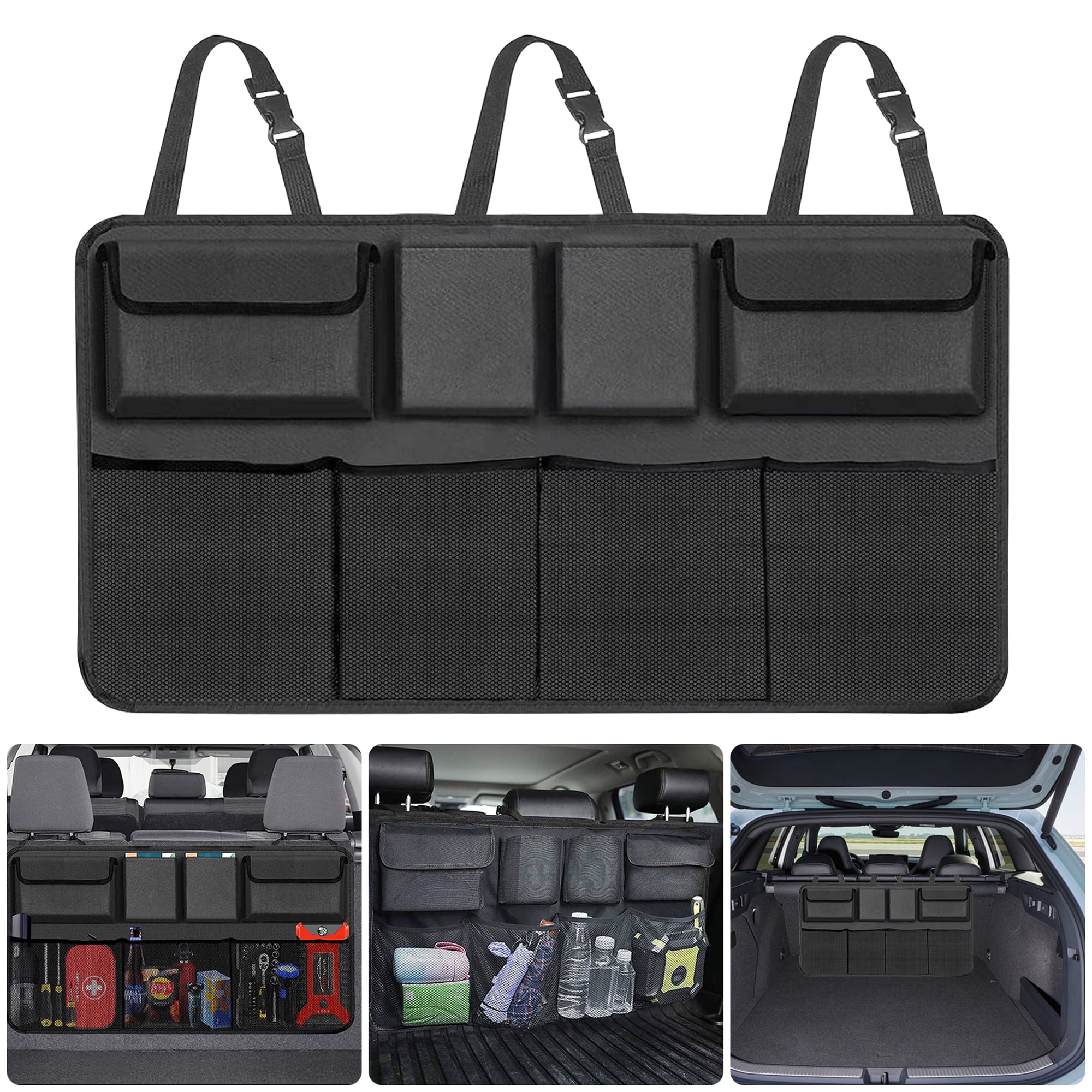 TSV Car Trunk Organizer, SUV Truck MPV Storage with 8 Pockets, Foldable ...