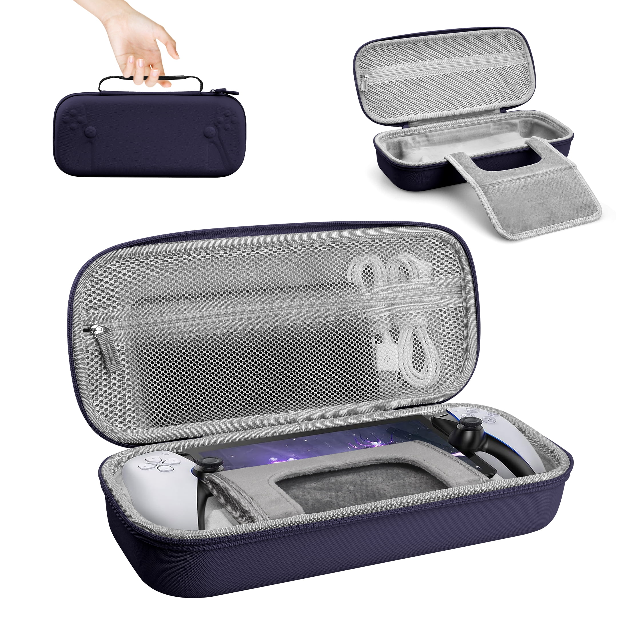 TSV Carrying Case Fit for PlayStation Portal, EVA Hard Shell Portable Storage Bag with Stand ...