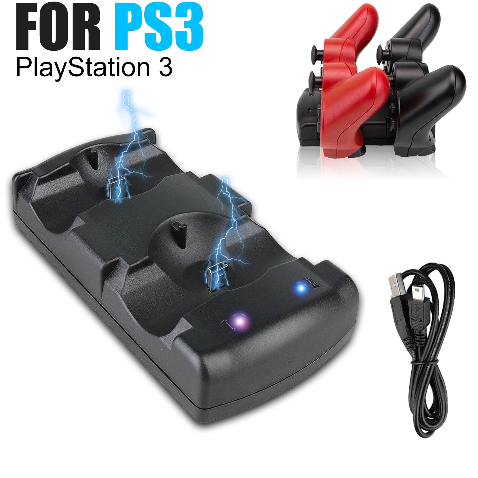 TSV Charging Station Compatible with Sony PlayStation 3 Controller and ...