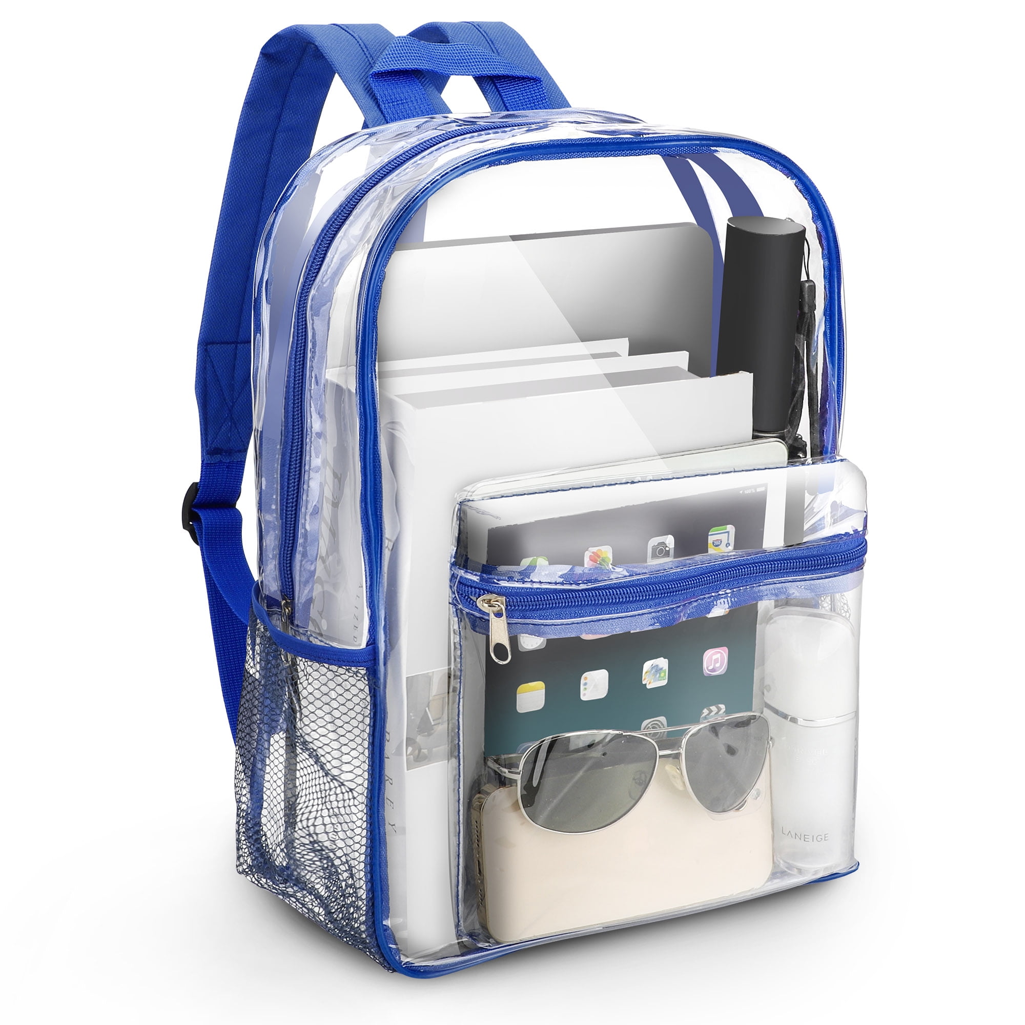 TSV Clear Backpack, Heavy Duty PVC Transparent Backpack, See Through ...