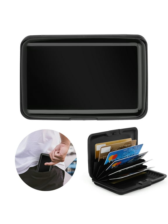 D-GROEE Blocking Credit Card Protector Waterproof Aluminum ID Case Hard ...