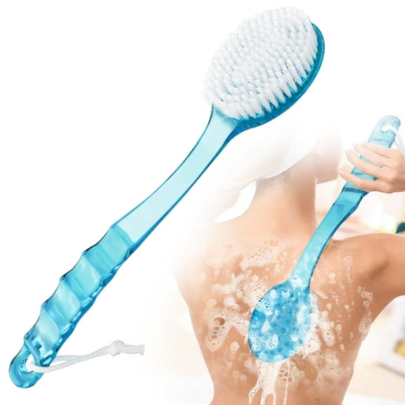 Double-Sided Long Bathing and Back with Handles 82 cm Exfoliating and ...