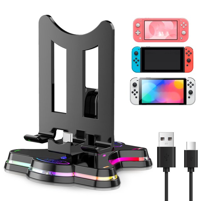 TSV Fast Charging Station Fit for Nintendo Switch/Switch Lite/OLED ...