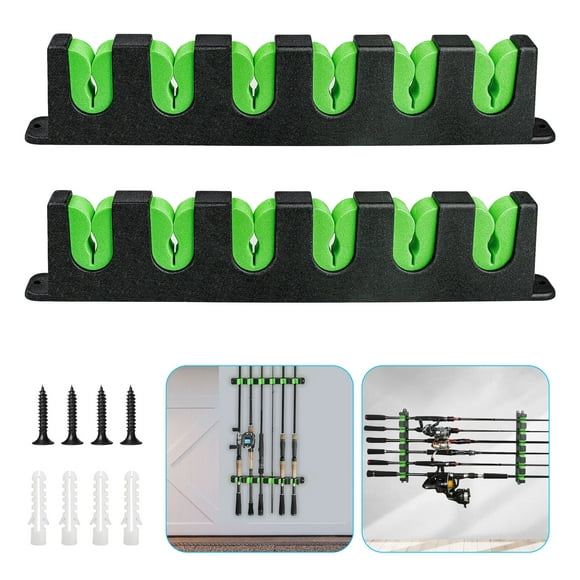 Wall Mounted Fishing Rod Rack