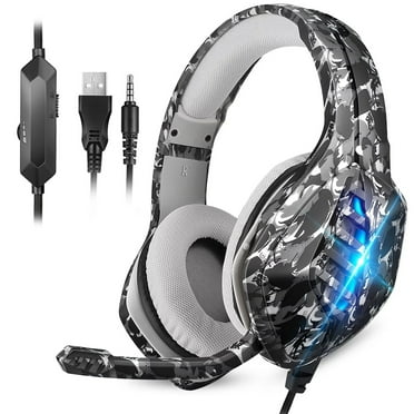 Gaming Headset for PS4 PS5 Xbox One Switch PC with Noise Cancelling ...