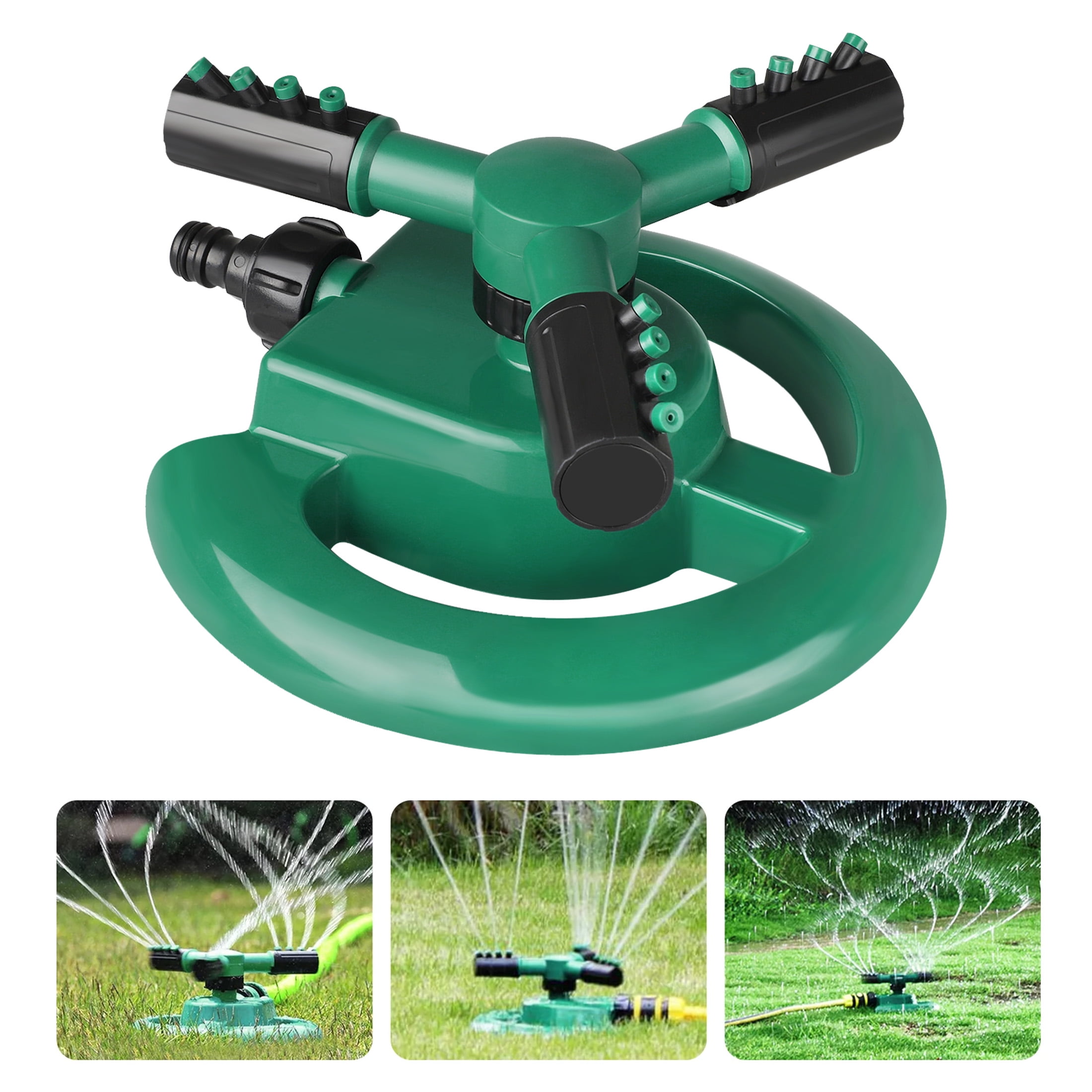 TSV 360° Rotating Sprinkler, Automatic Lawn Irrigation, Covers 3600 sq ...
