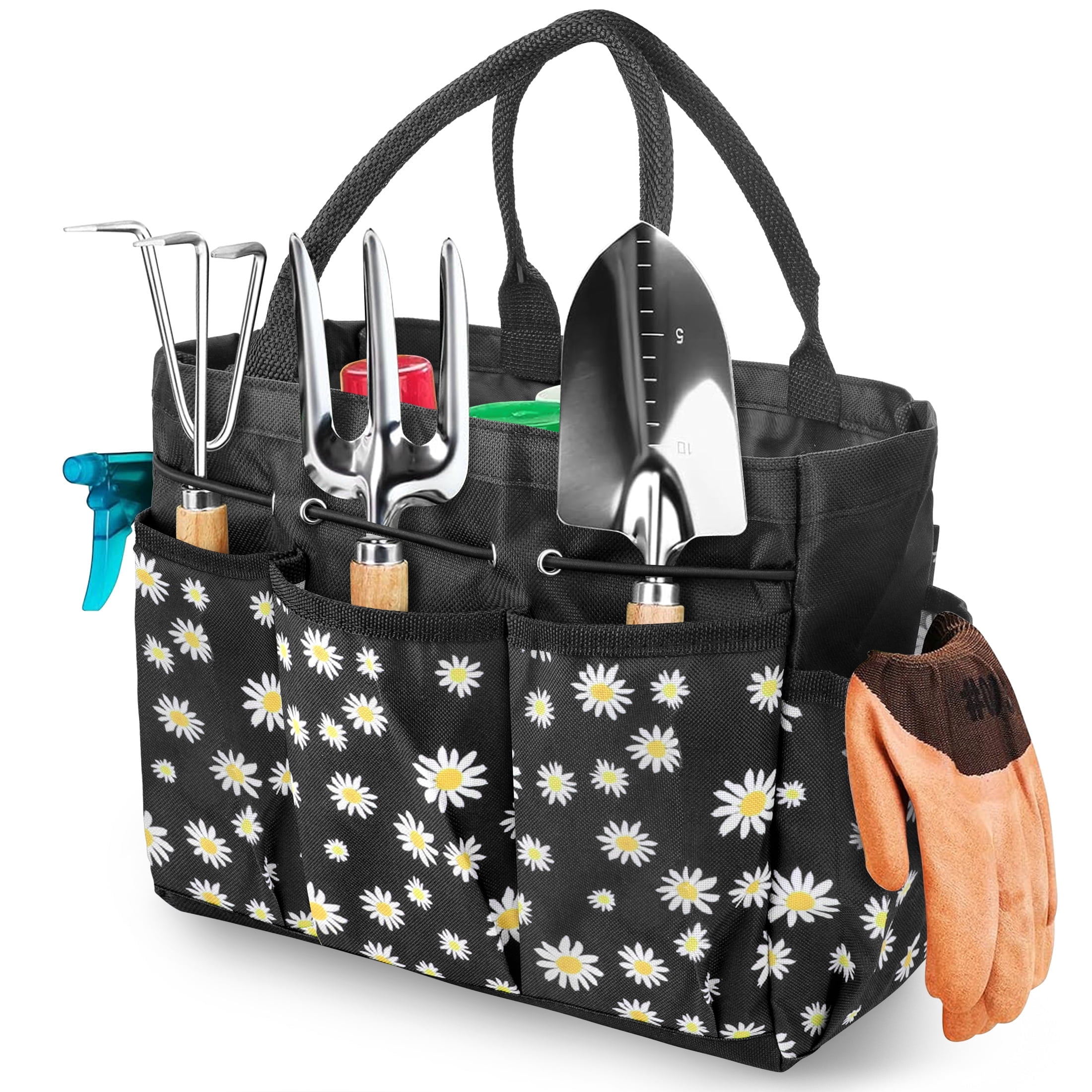 TSV Gardening Tool Organizer Bag, 600D Oxford Caddy, 8 Pockets ...