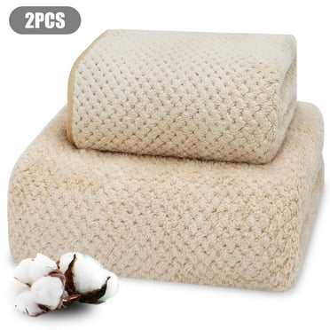 Bfogop Absorbent Bath Towels And Face Towel, Towels Set, Coral Velvet Bath Towels for Adults ...