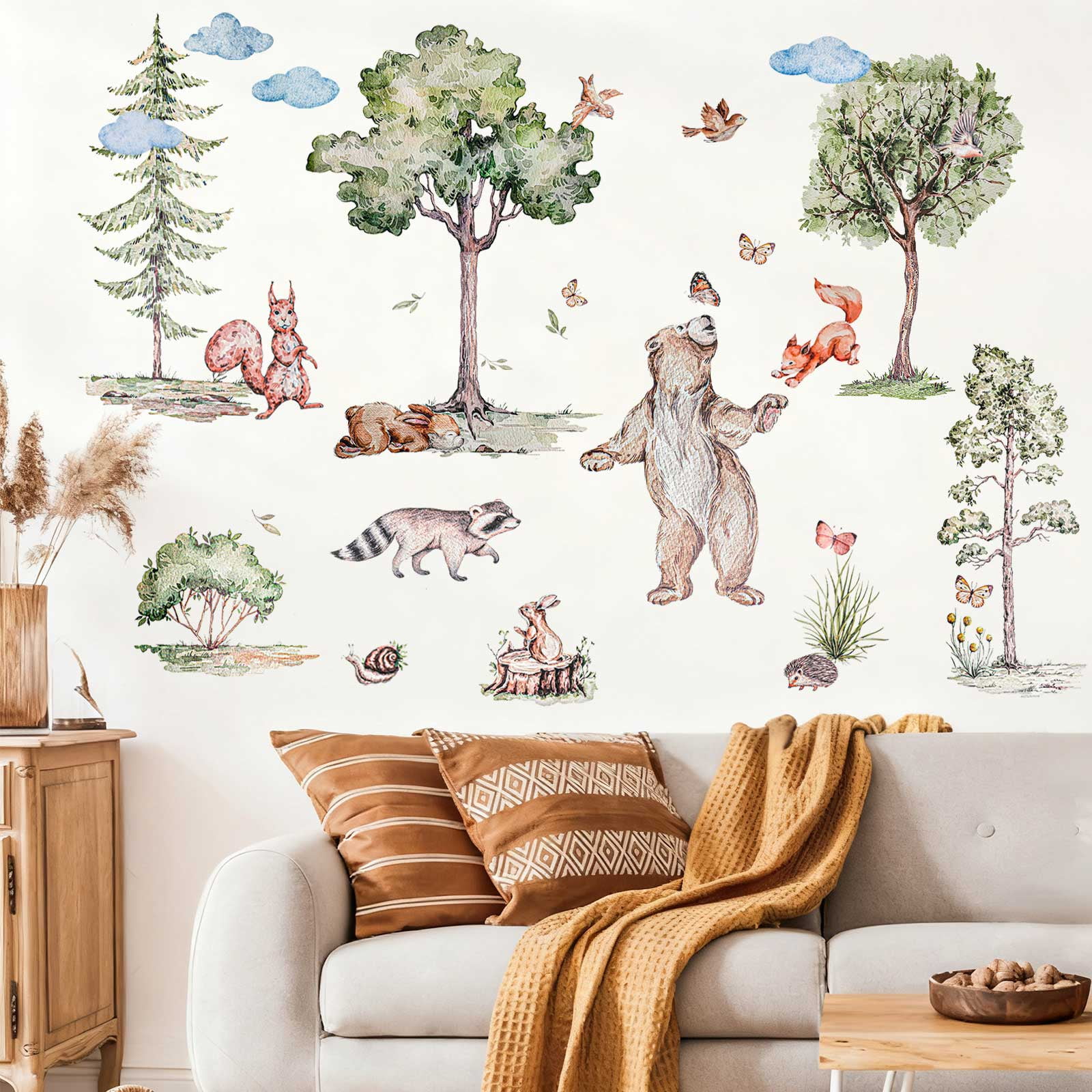 TSV Kids & Teen Wall Stickers, Cute Cartoon Singing Birds, Removable ...