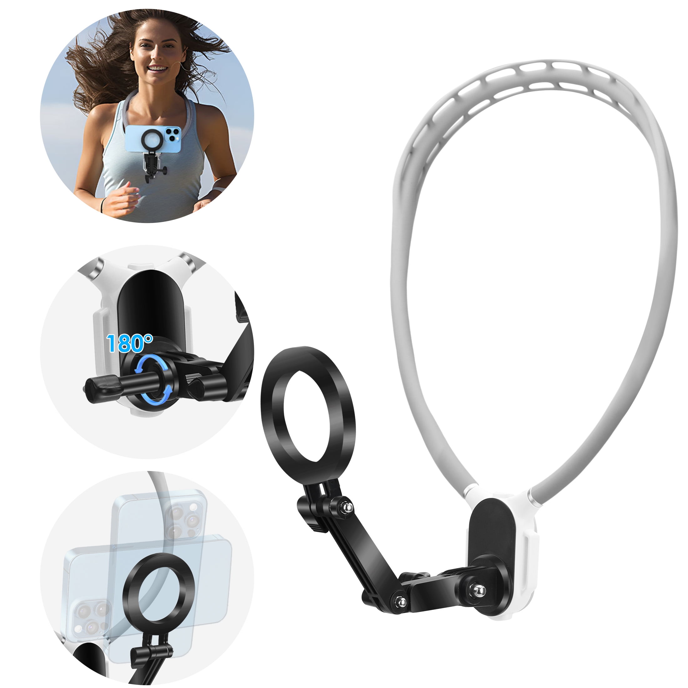 TSV Magnetic Neck Mount for Phone, Adjustable Magsafe Holder Fit for ...