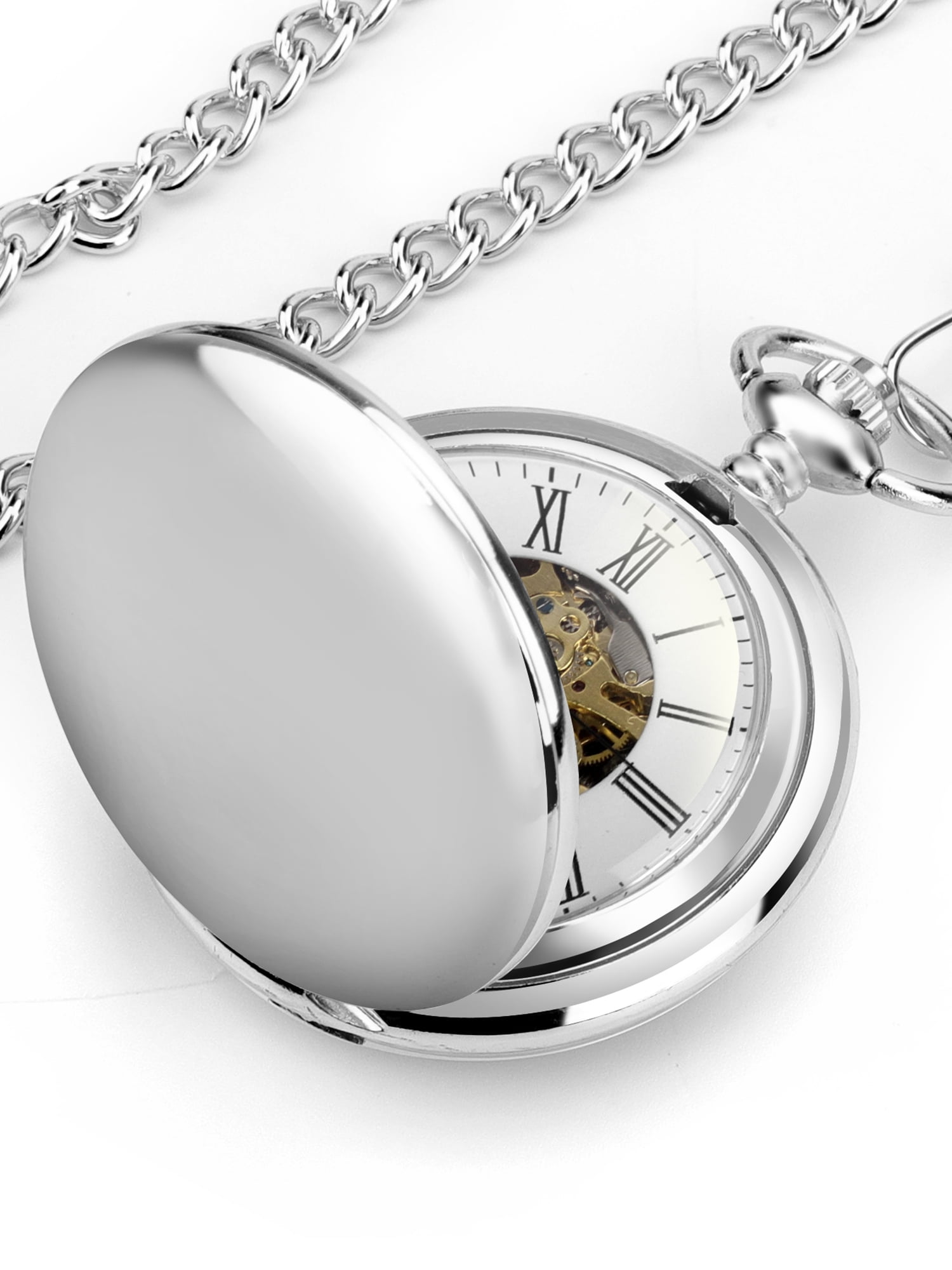 TSV Men's Mechanical Retro Pocket Watch, Classic Mechanical Movement ...