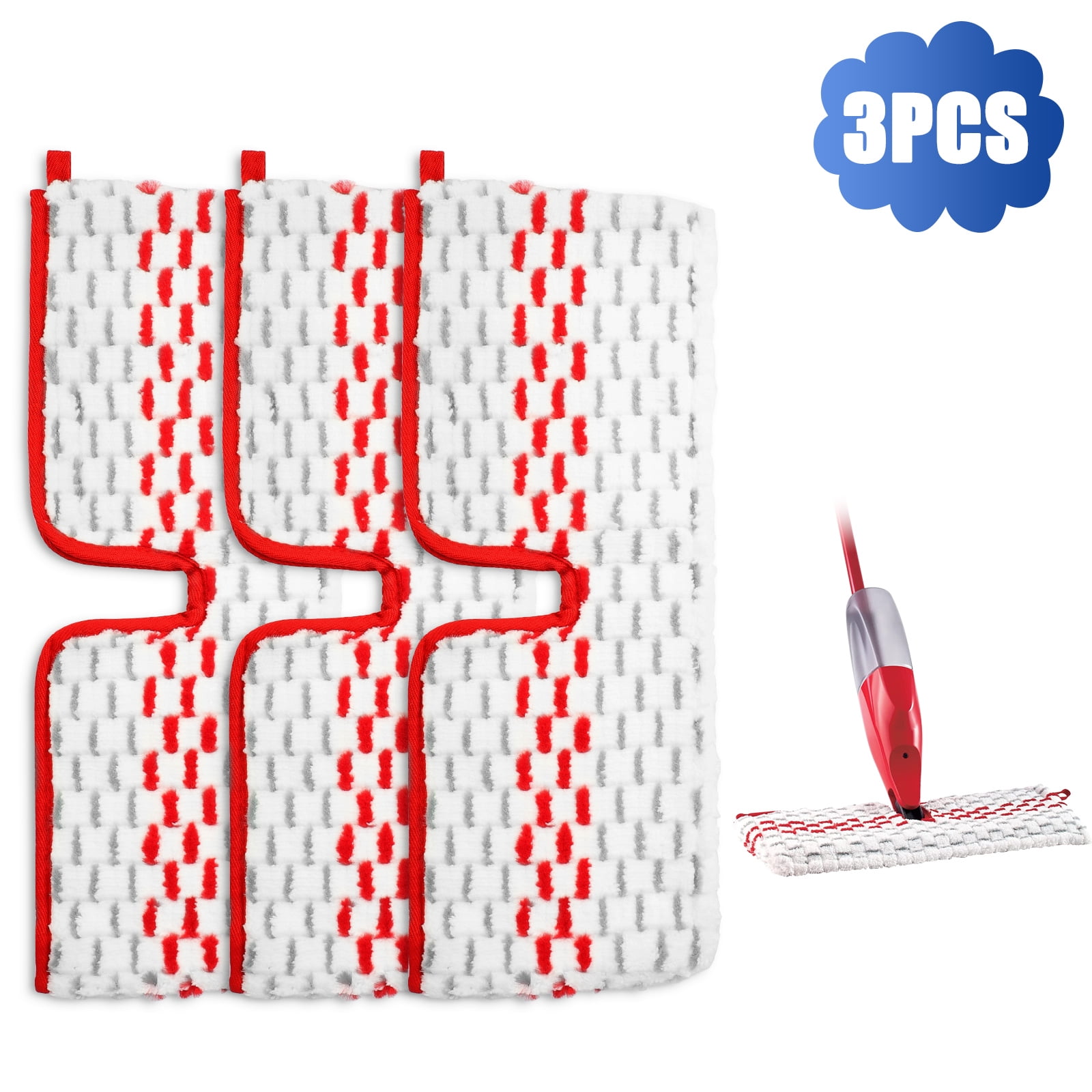TSV Microfiber Mop Pad, Replacement for ProMist MAX Spray Mop, 3pcs ...