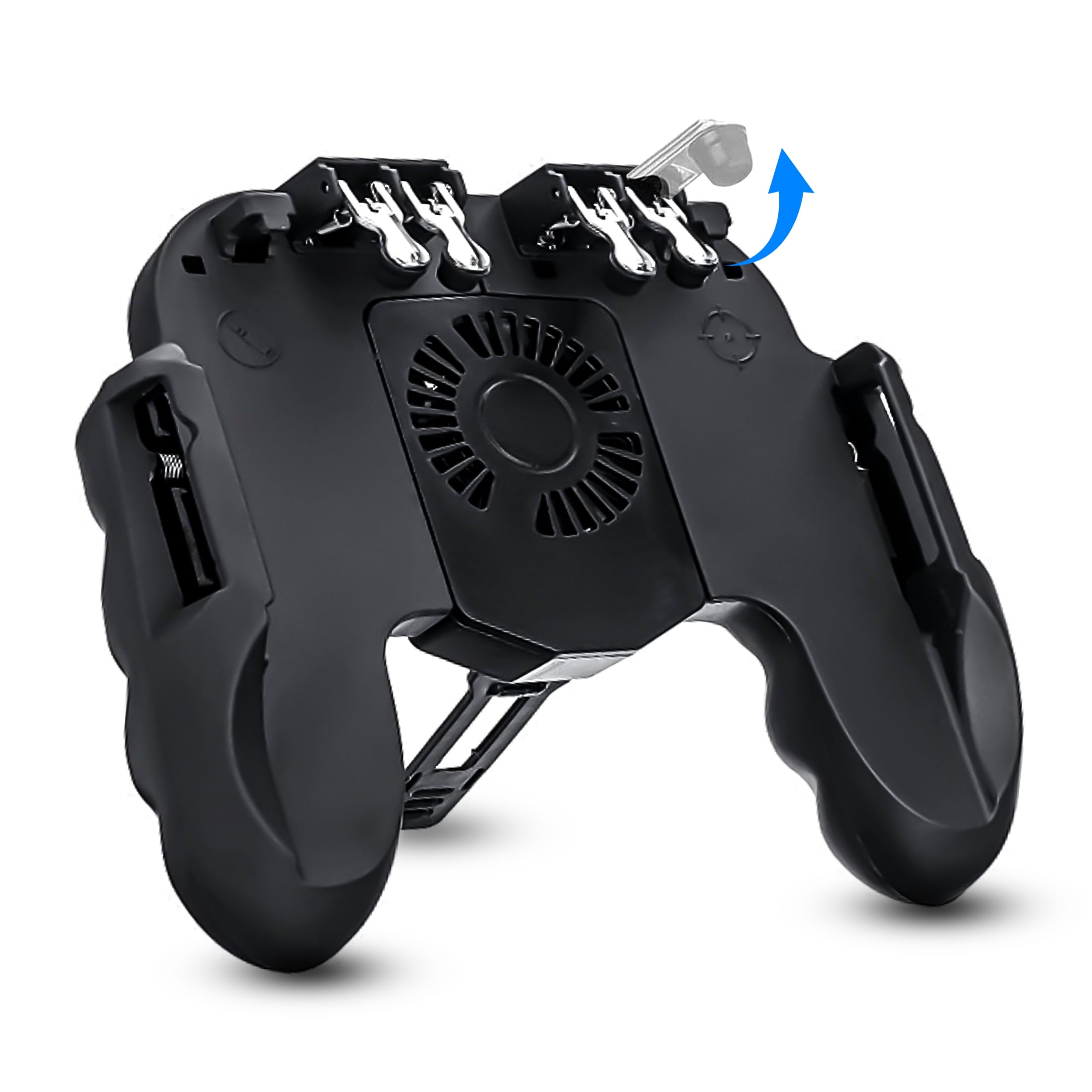 TSV Mobile Game Controller with Cooling Fan, 6 Finger Operation, Fit ...