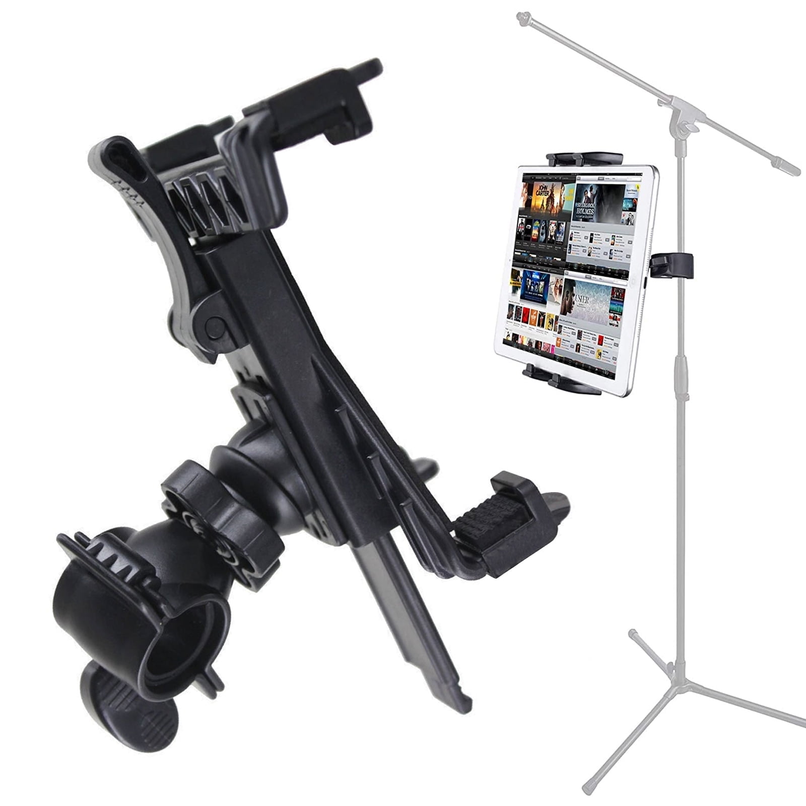 TSV Music Mic Stand Tablet & Phone Holder, Fits iPad Air 5 4 3 2 Mini ...