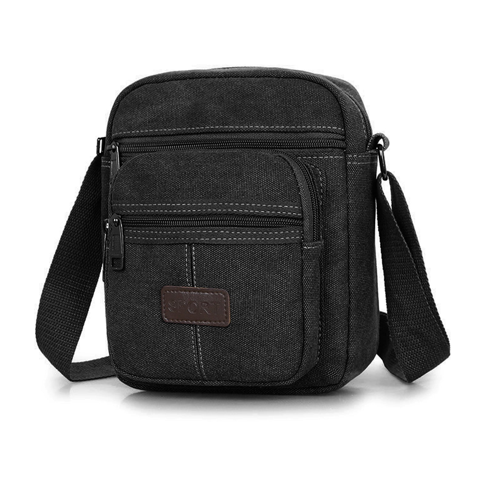 Small Canvas Crossbody Bag, TSV Shoulder Bag for Men, Vintage Messenger ...