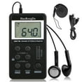 TSV Portable Digital Pocket Radio, Mini Personal Tuning Radio with 2 ...