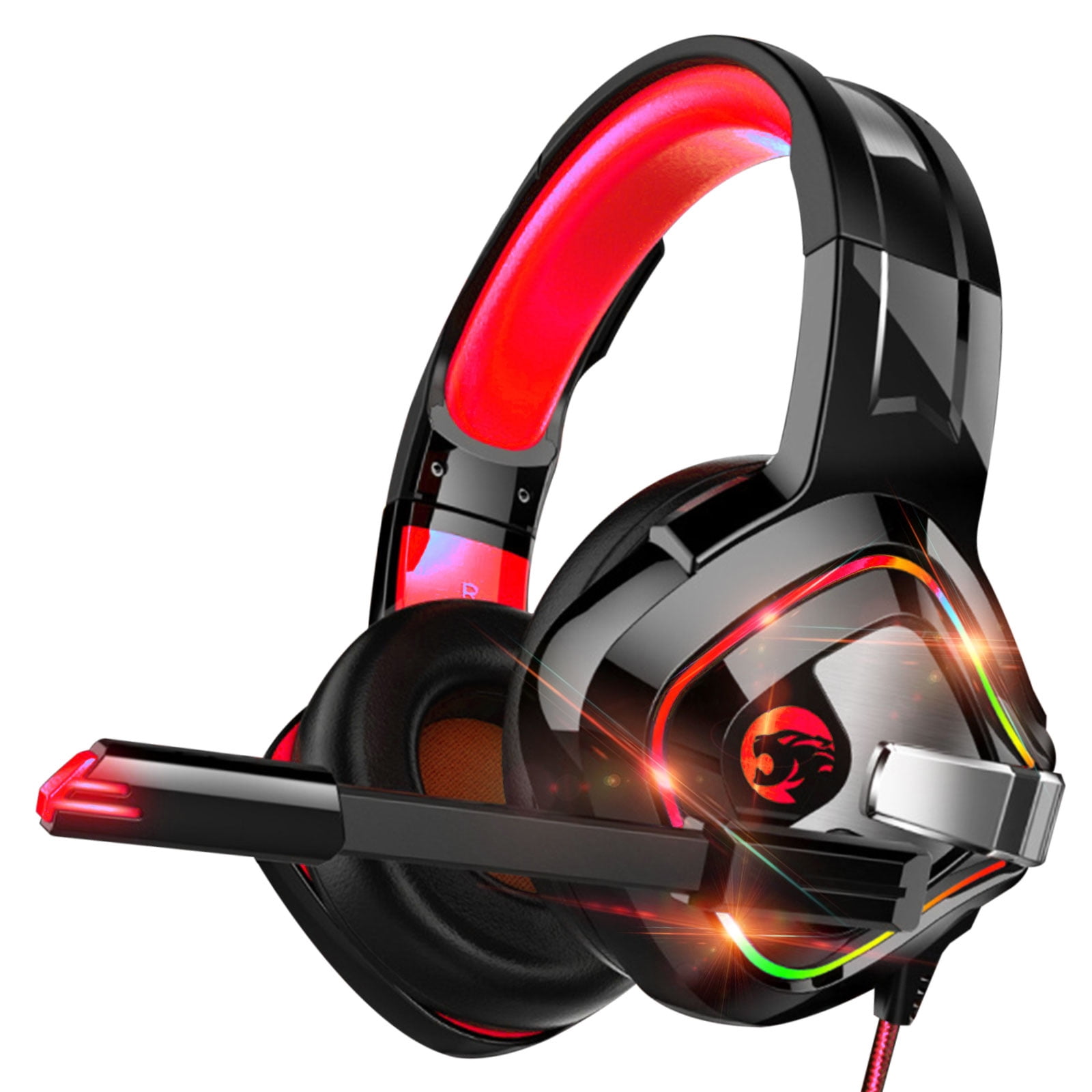 TSV Pro Gaming Headset with Mic for PC, PS4, Xbox One, Noise Canceling ...