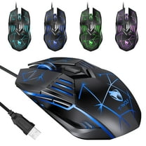 BENGOO Gaming Mouse Wired, USB Optical Computer Mice with RGB Backlit ...