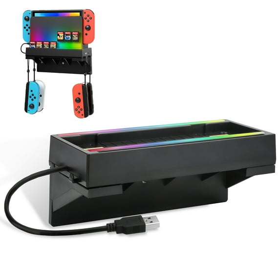 TSV RGB Wall Mount Fit for Nintendo Switch/OLED, Game Card Storage Rack ...