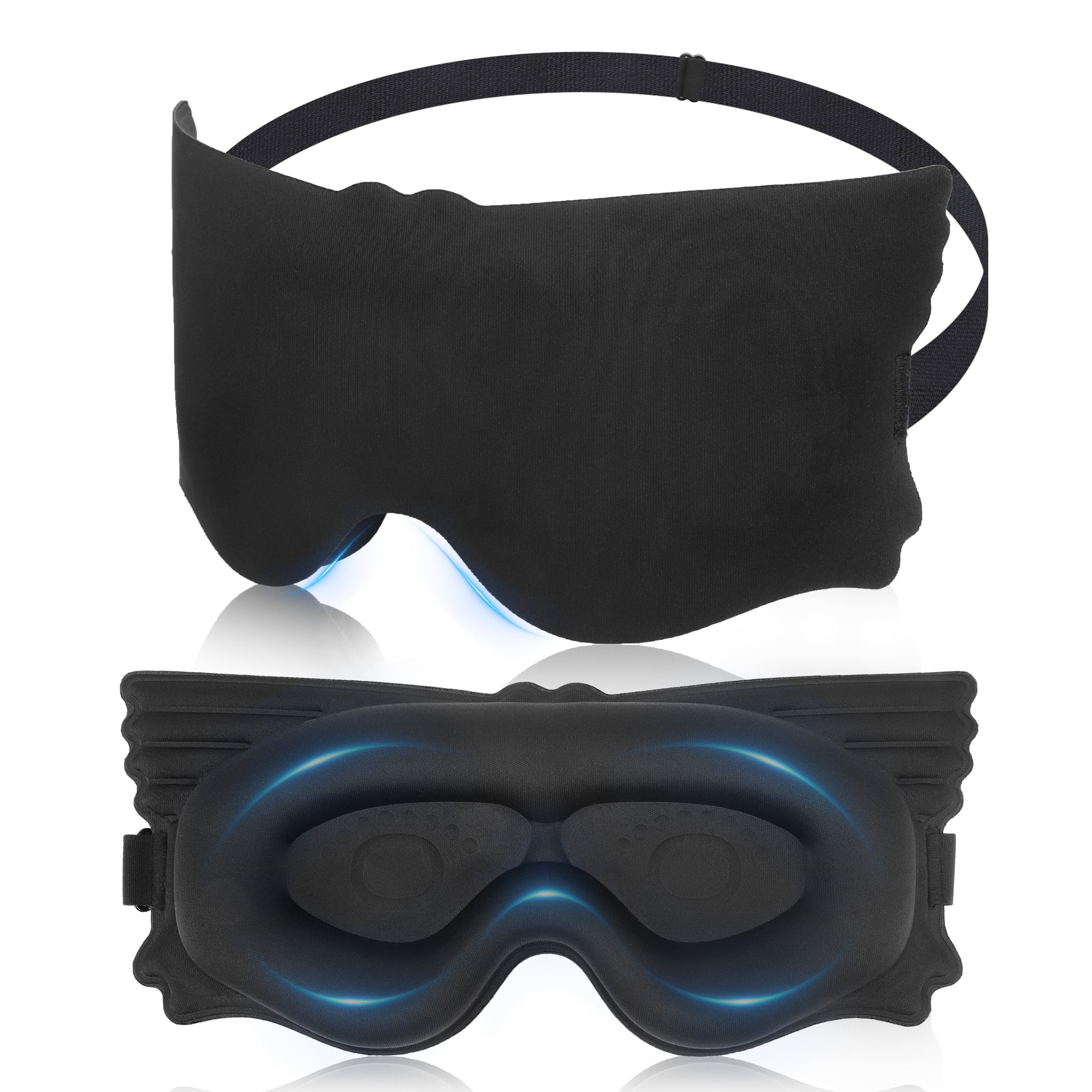 TSV Sleep Mask for Side Sleepers, 100% Light Blocking 3D Eye Mask ...
