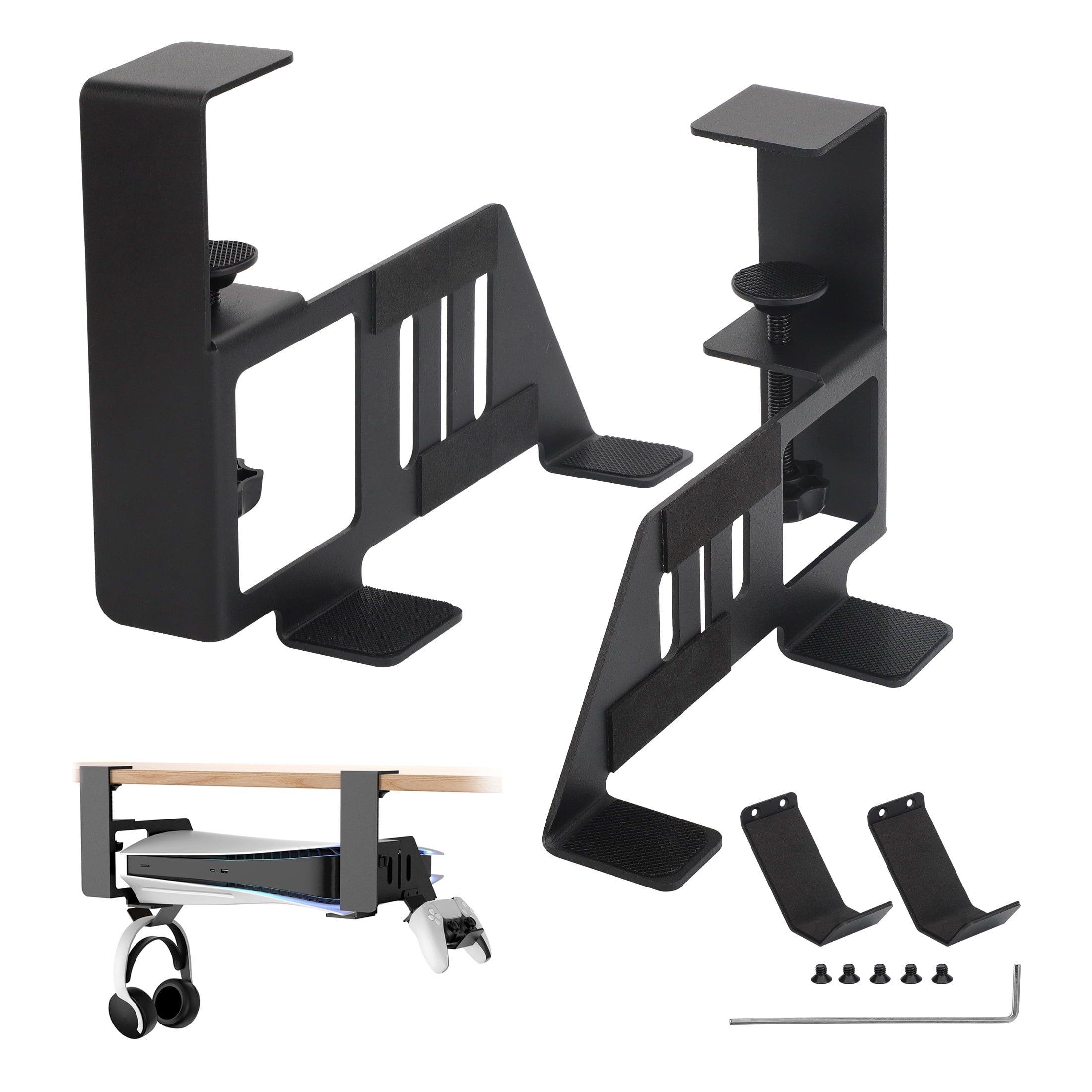 TSV Under Desk Mount Fit for PS5/PS5 Slim Digital & Disc, Metal No ...