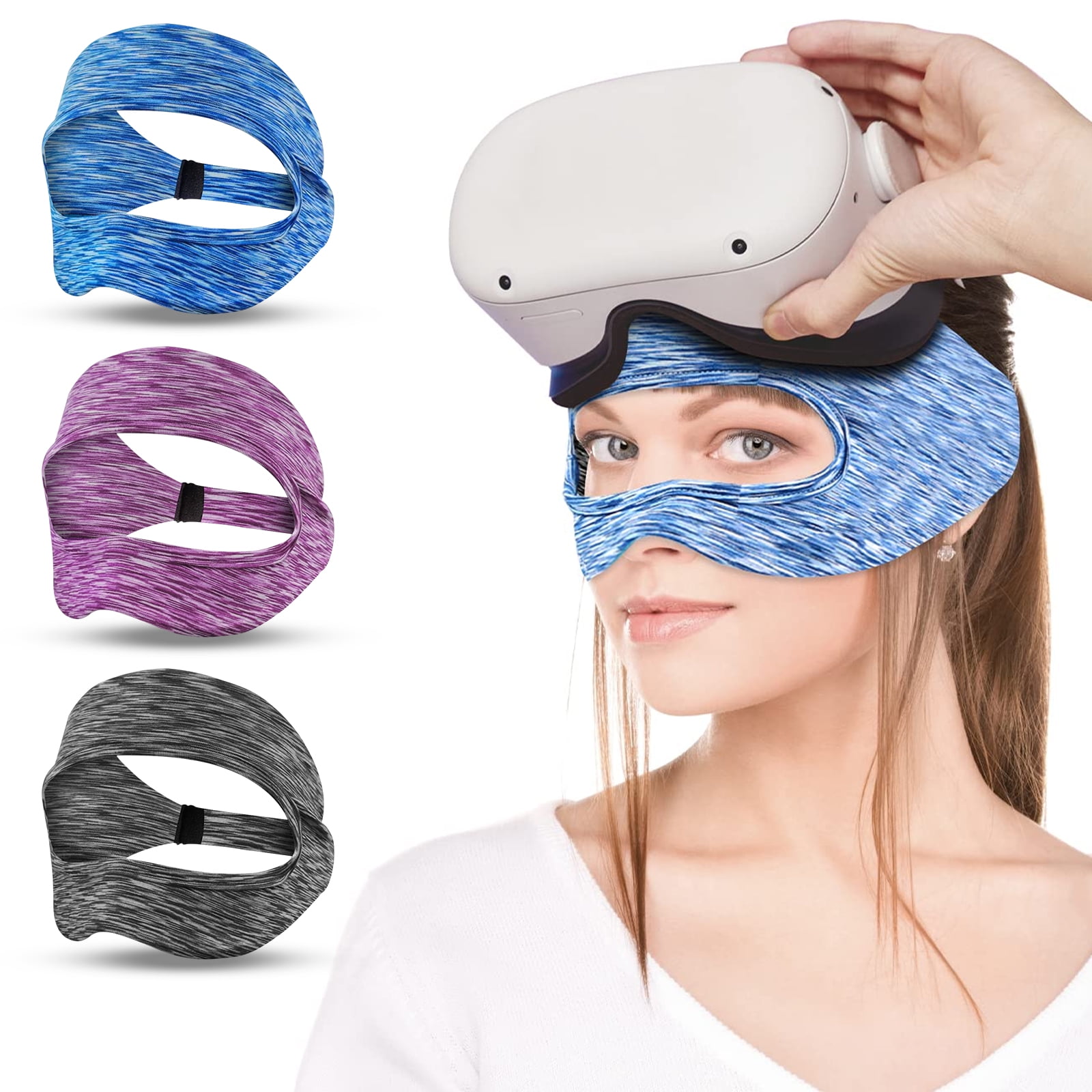 TSV VR Eye Mask Face Cover, Breathable Sweat Band Guard Fit for Oculus ...