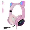 HyperGear 15555 Kombat Kitty Gaming Headset Purple - Walmart.com