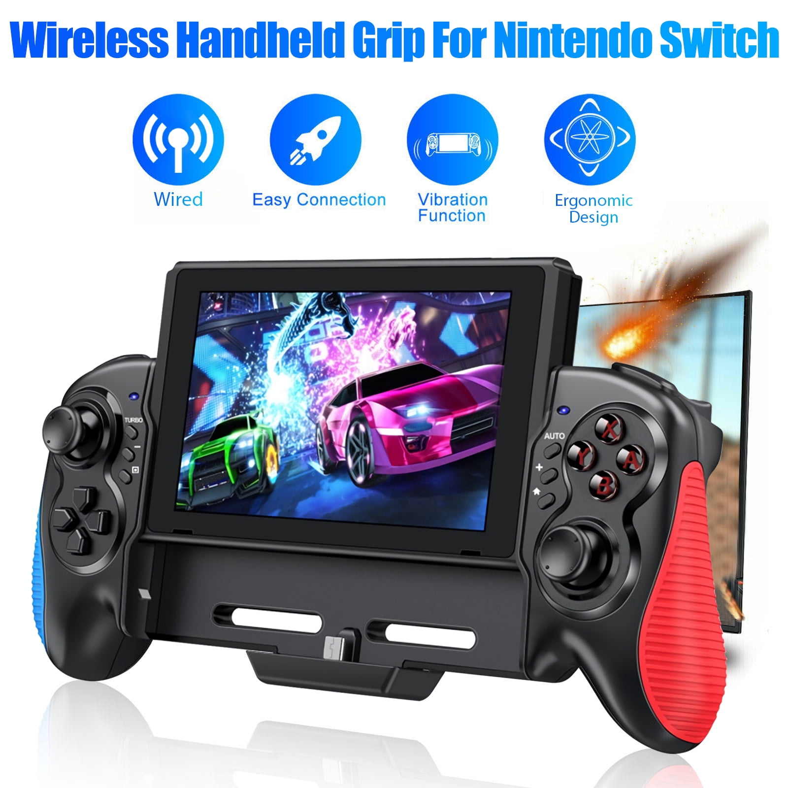 TSV Wired Joystick Controller for Nintendo Switch Joy-Con, Ergonomic ...