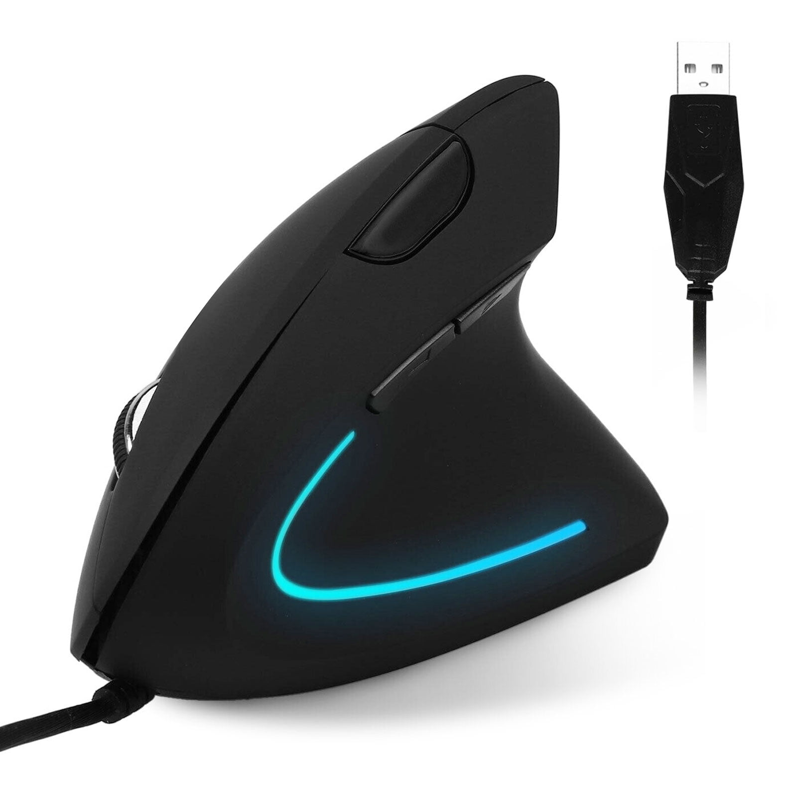 TSV Wired Ergonomic Vertical Mouse, Large Ergonomic Computer Mouse High ...
