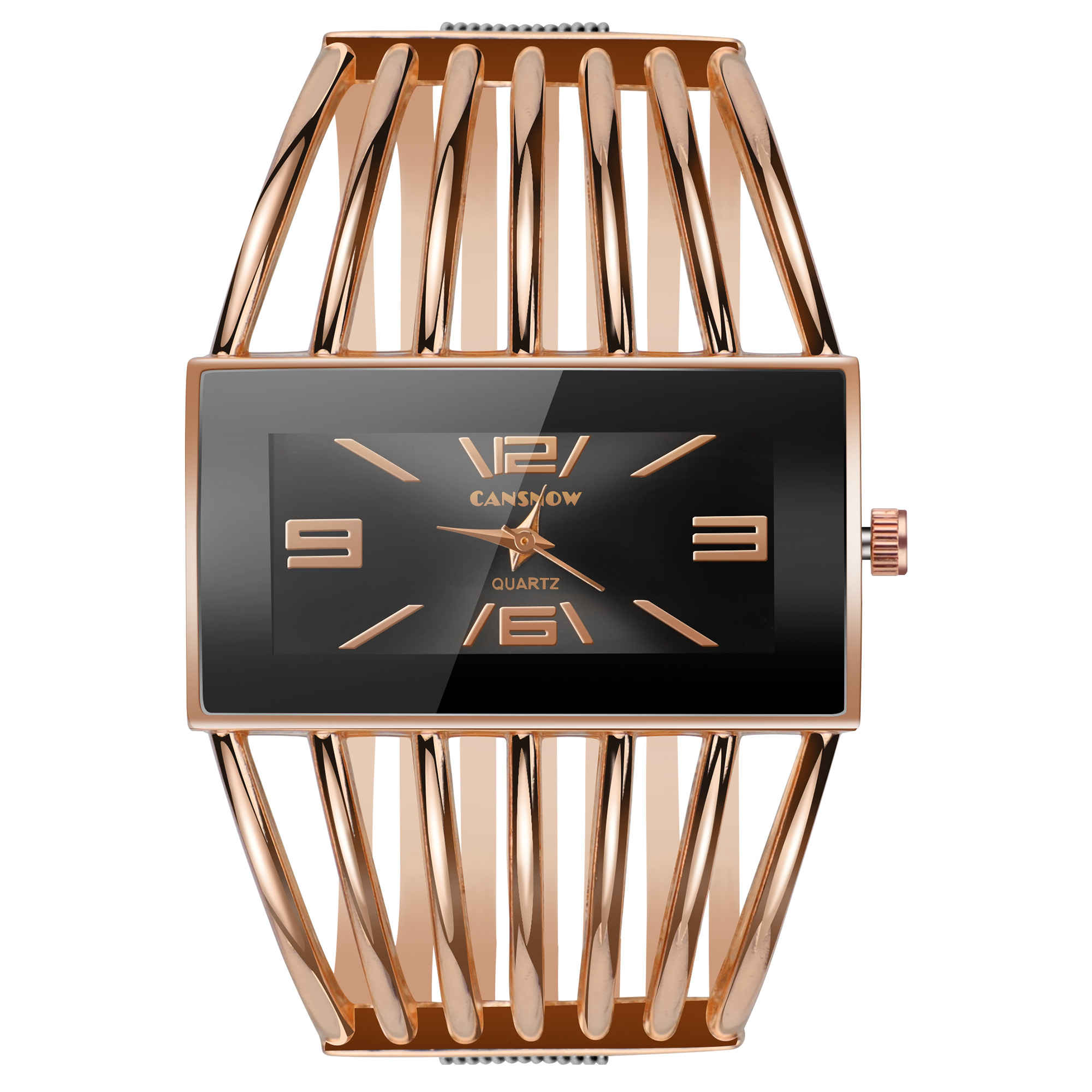 Caravelle Womens White Ceramic Case White Bracelet White Dial Round ...