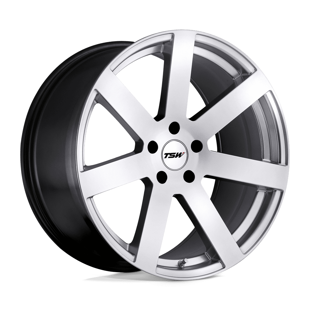 TSW Cast Aluminum Rim TWBAR 17X8 5X120 HYPER SLV 35MM, 1780BAR355120S76 ...