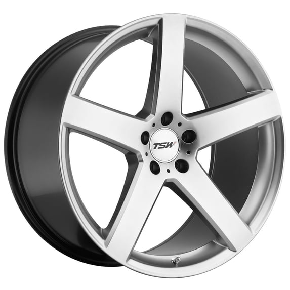 TSW Rivage 19x8 5x114.3 (5x4.5") +40mm Hyper Silver Wheel Rim - Walmart.com