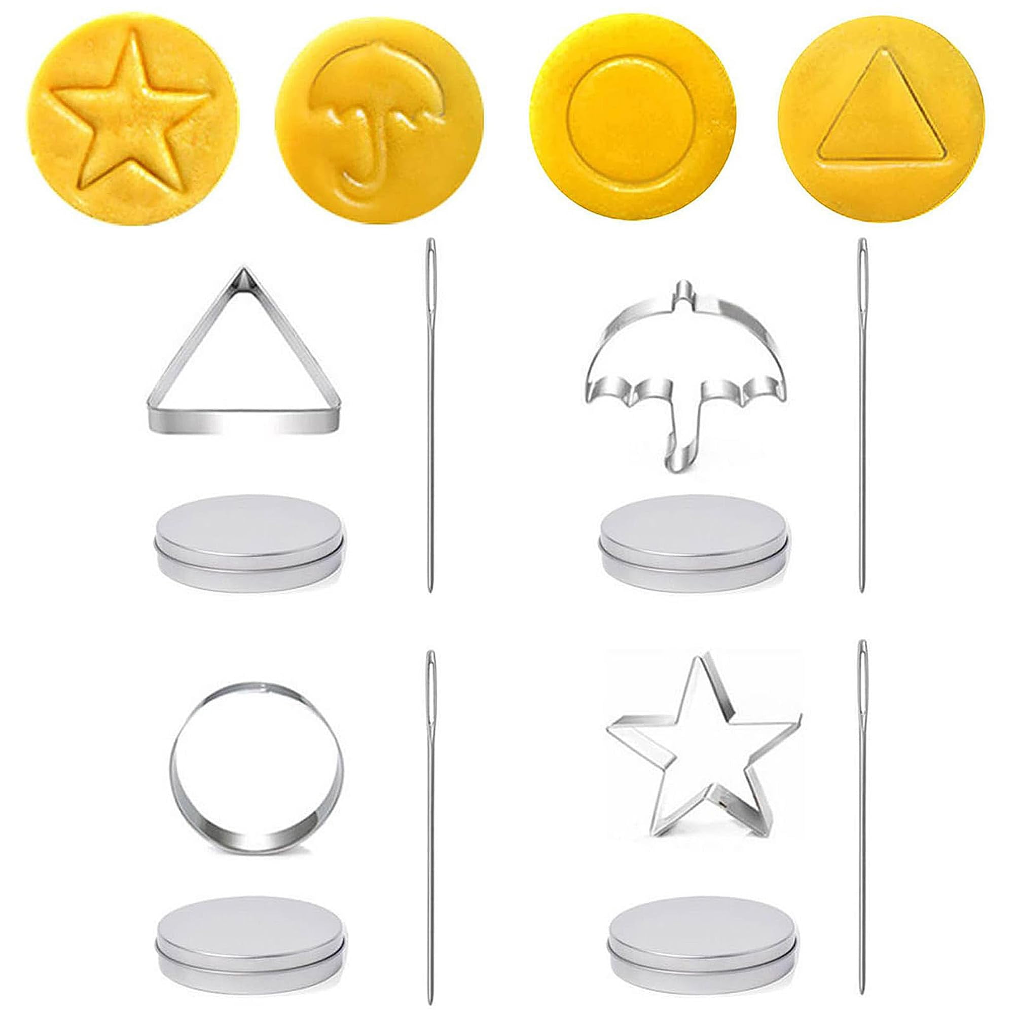 TSWCBYYLB Korean Sugar Candy Making Tools, Cookie Cutters Biscuit Molds ...