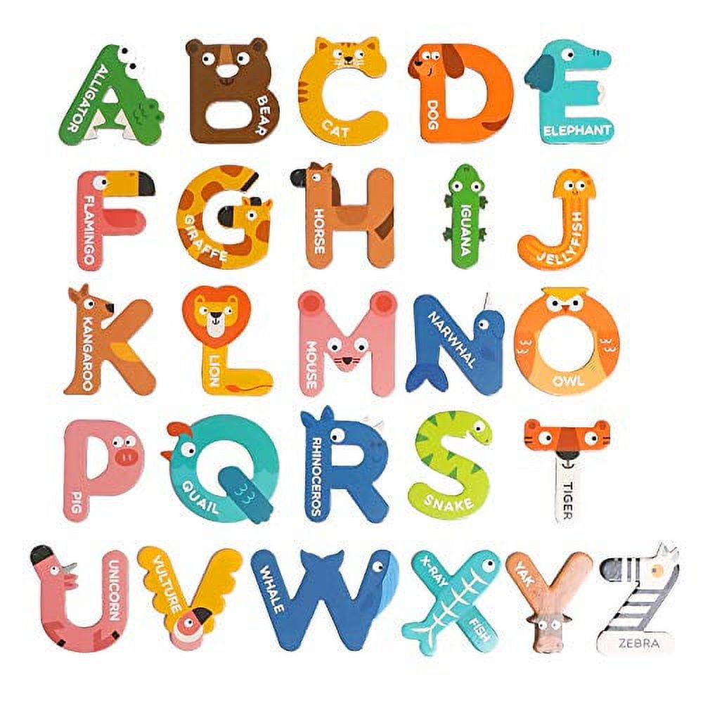 TSYAN Jumbo Magnetic Letters Refrigerator Magnets Fridge Magnet Animals ...
